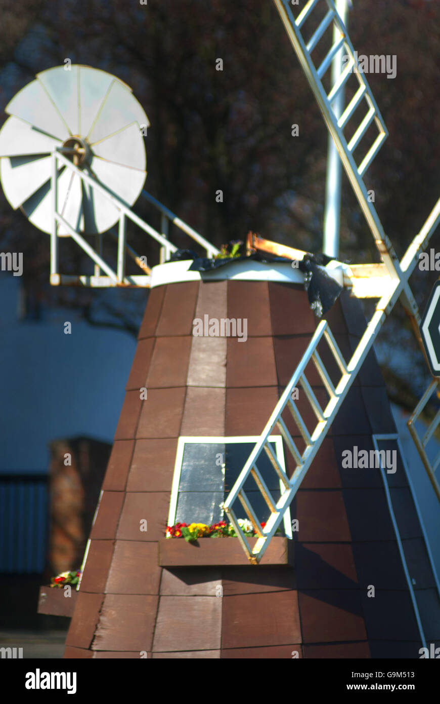 Model Windmill, Cleadon, South Tyneside Stock Photo - Alamy
