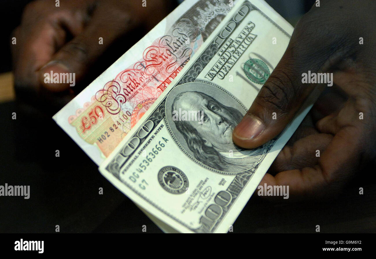 British pound hits 14-year high against the dollar Stock Photo - Alamy