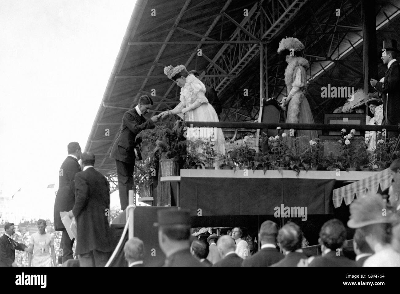 London Olympic Games 1908 - Prize-Giving Ceremony - White City Stock ...