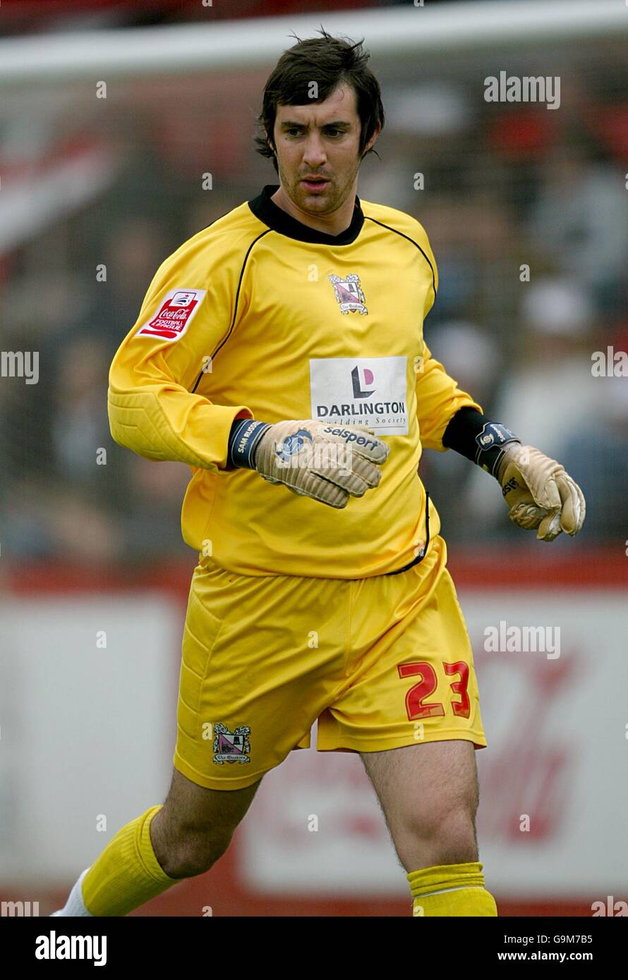 Darlington goalkeeper sam russell hi-res stock photography and images ...