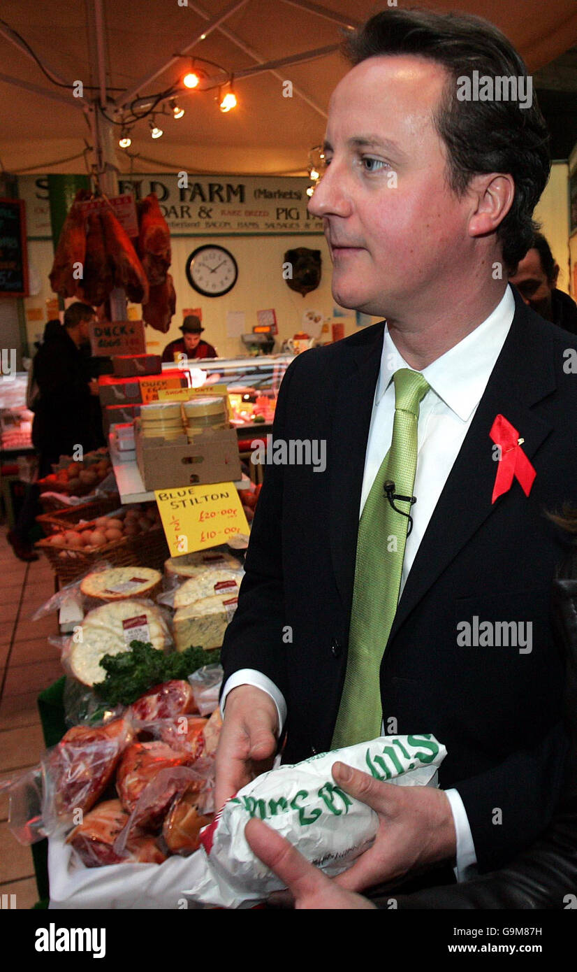 Tory leader promotes slow food culture Stock Photo - Alamy