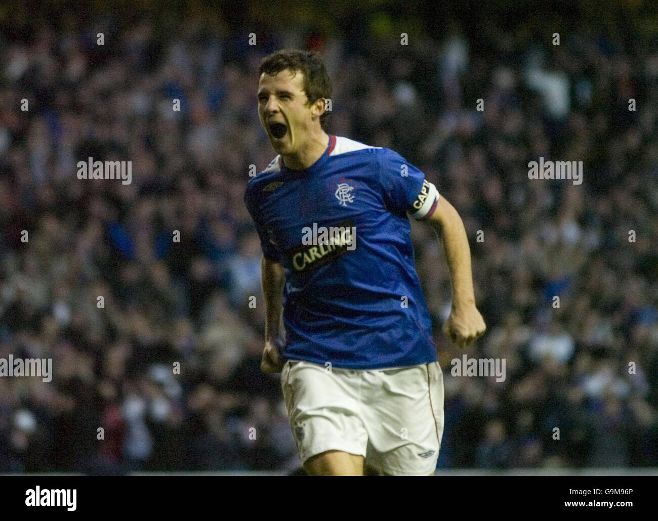 Rangers' Barry Ferguson celebrates after scoring a goal during the Bank ...