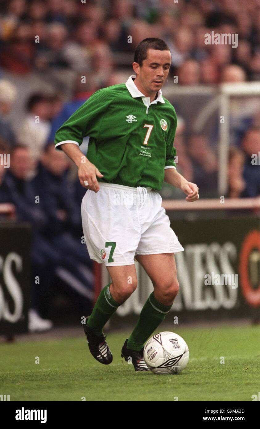 Soccer world cup 2002 qualifier group two ireland v portugal hi-res ...
