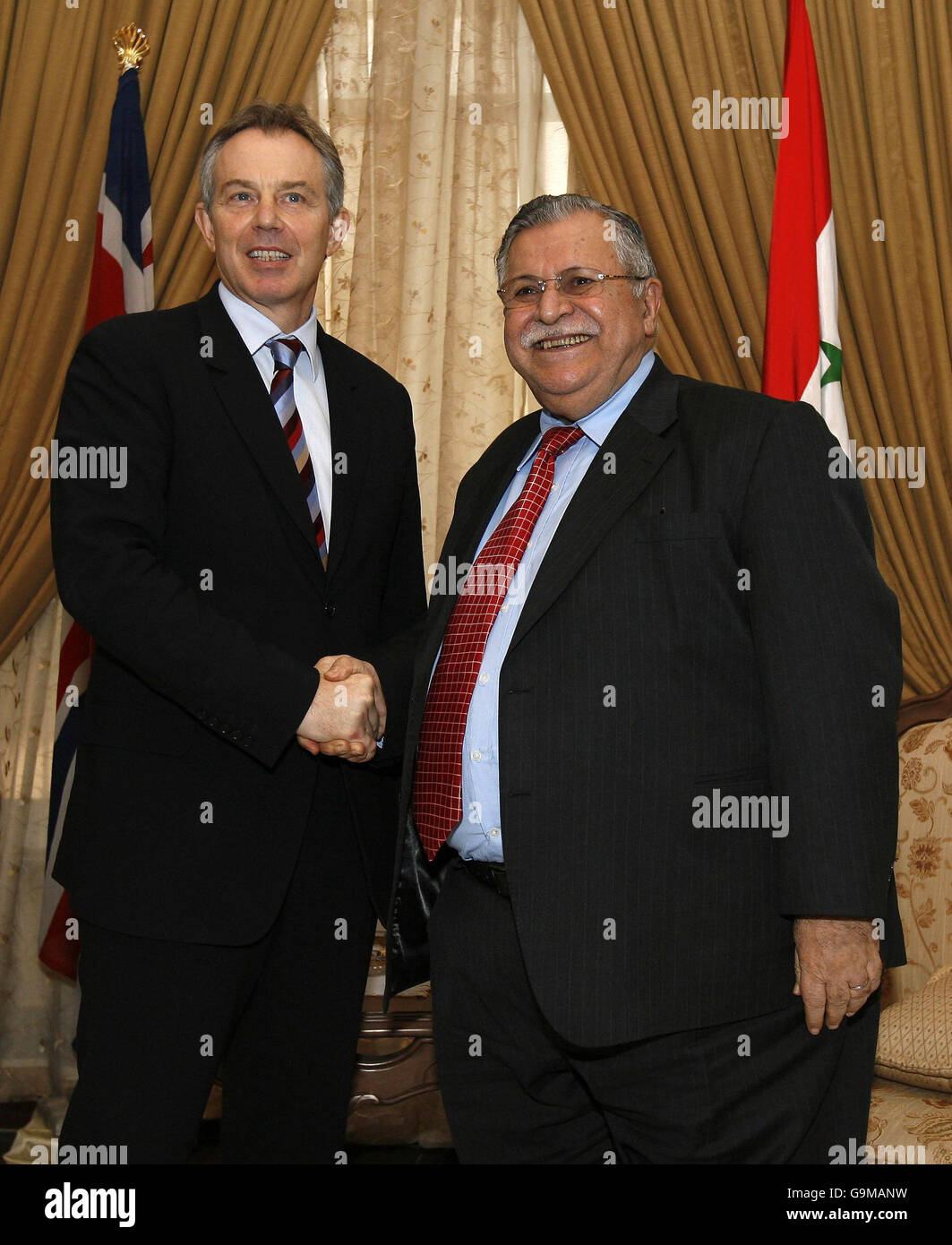 Britain's Prime Minister Tony Blair visits British troops in Basra ...