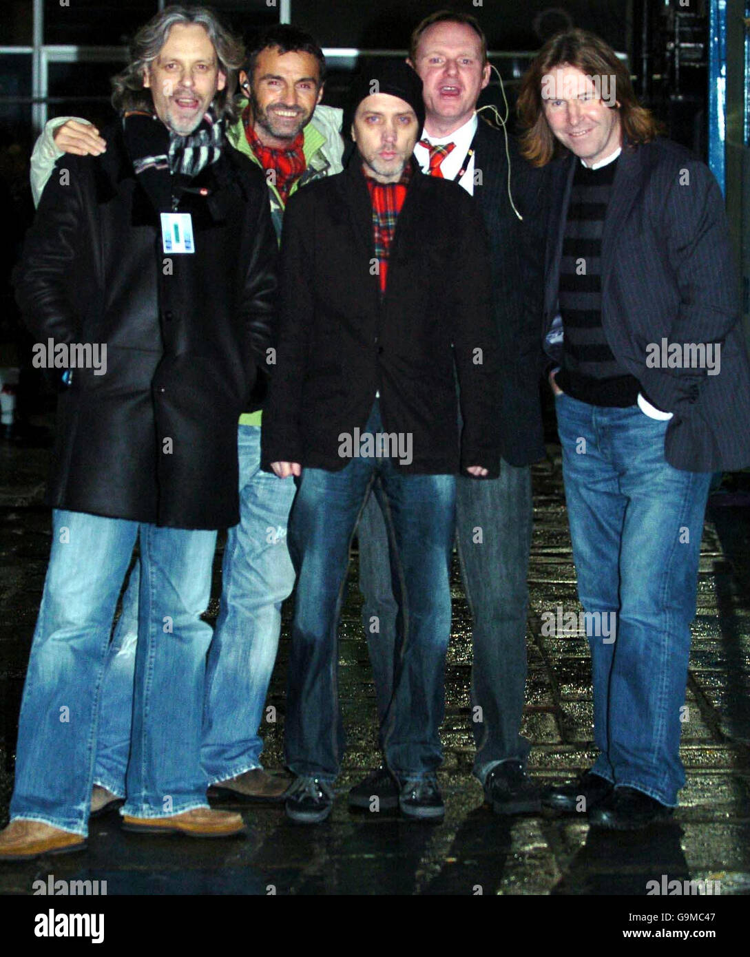 Wet Wet Wet (left to right) Graeme Clark, Marti Pellow, Neil Mitchell ...