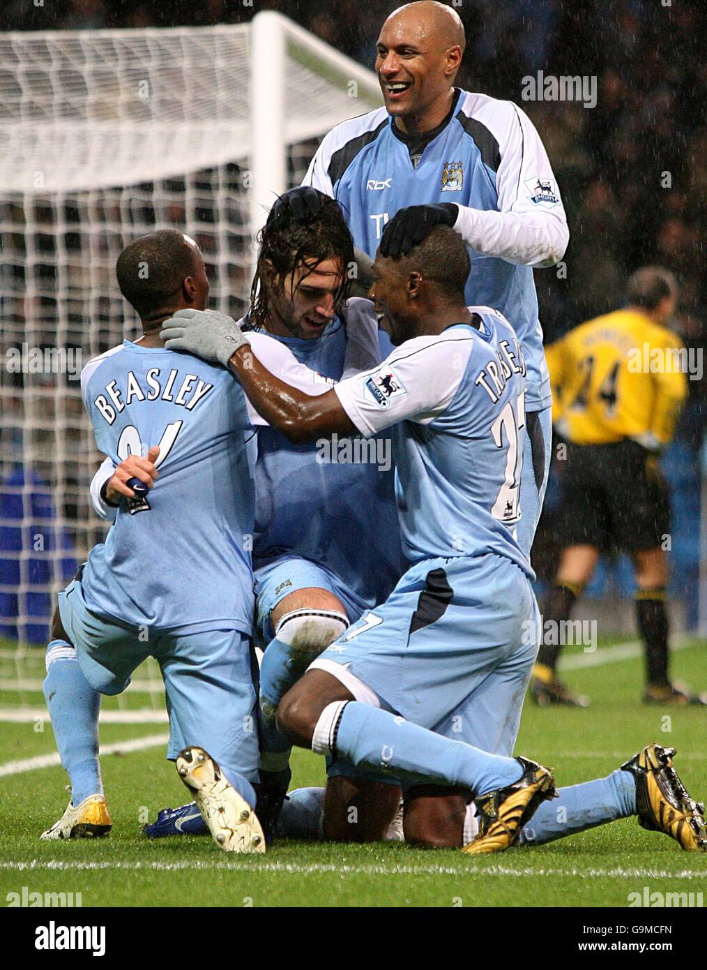Manchester City's Georgios Samaras celebrates scoring his second with ...