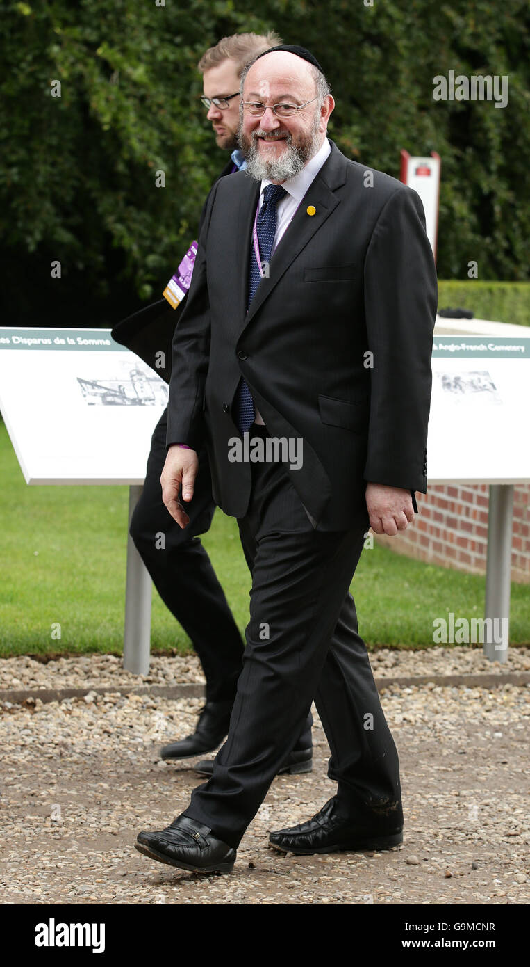 Chief Rabbi Ephraim Mirvis attends the Commemoration of the Centenary ...