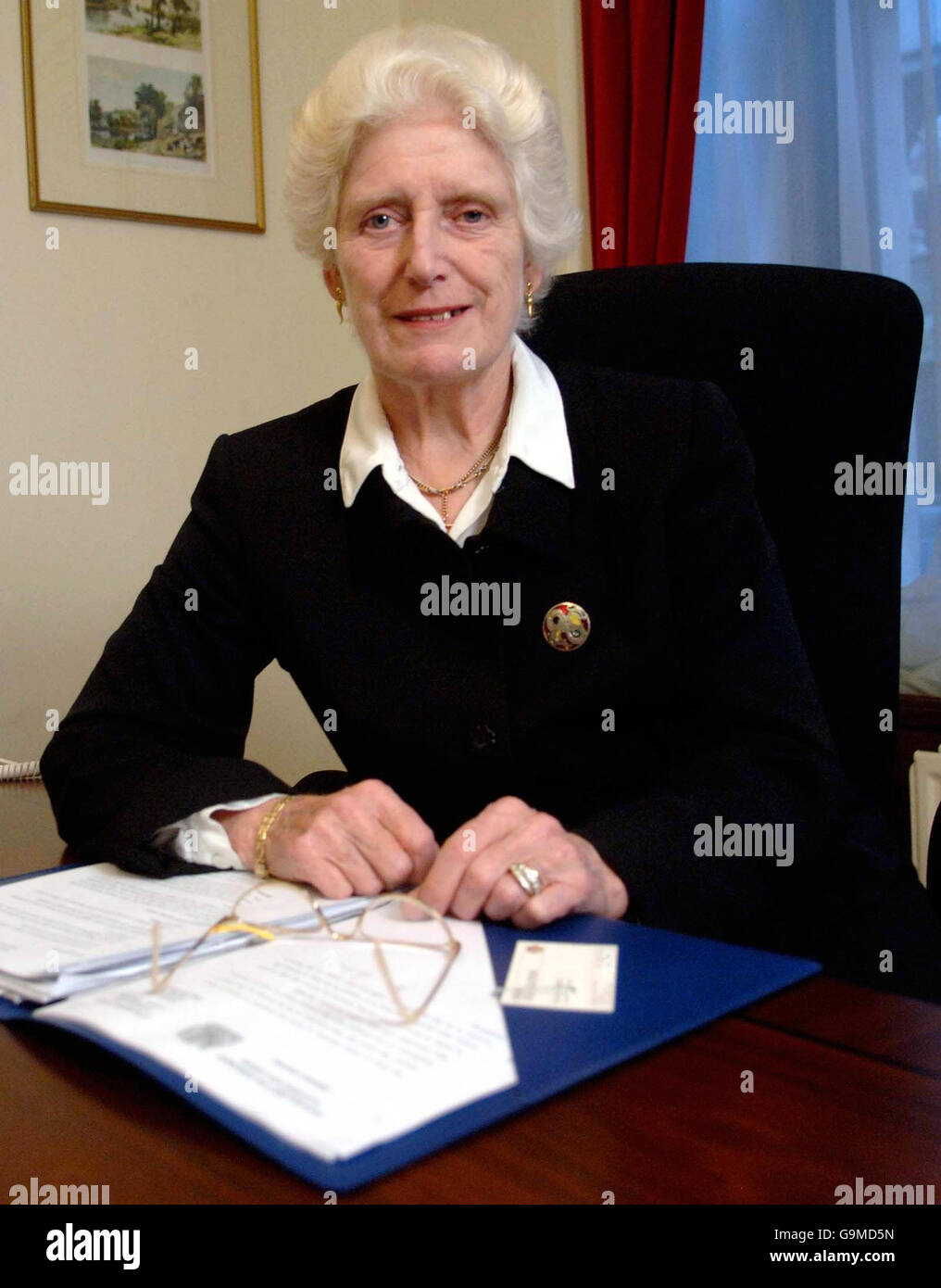 Baroness Butler-Sloss in her office in the Royal Courts of Justice in ...