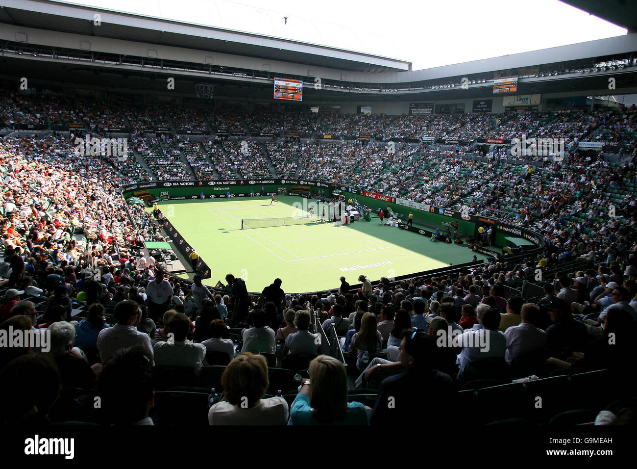 Australian open venue rod laver arena melbourne park hi-res stock ...