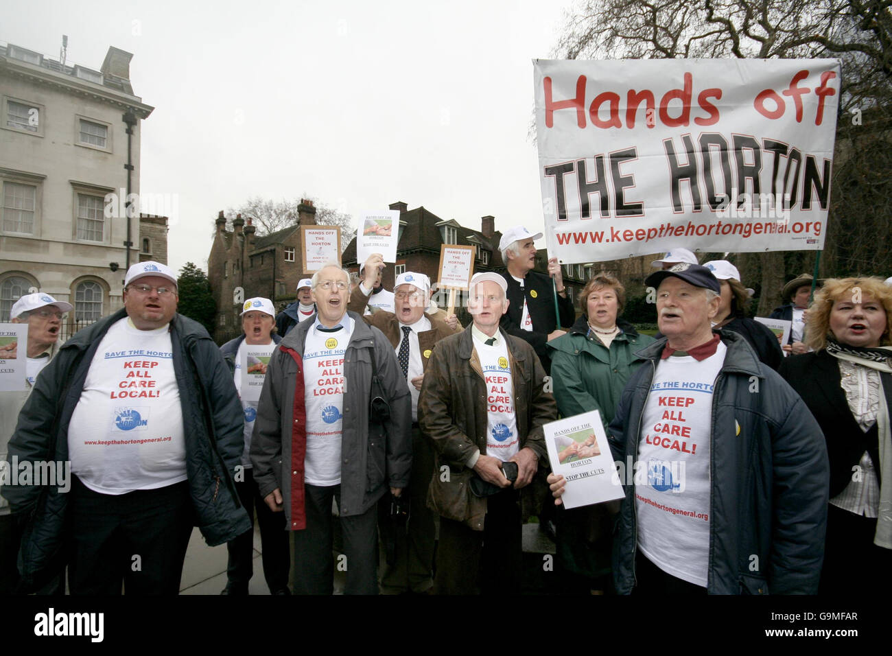 Hospital closures protest Stock Photo - Alamy
