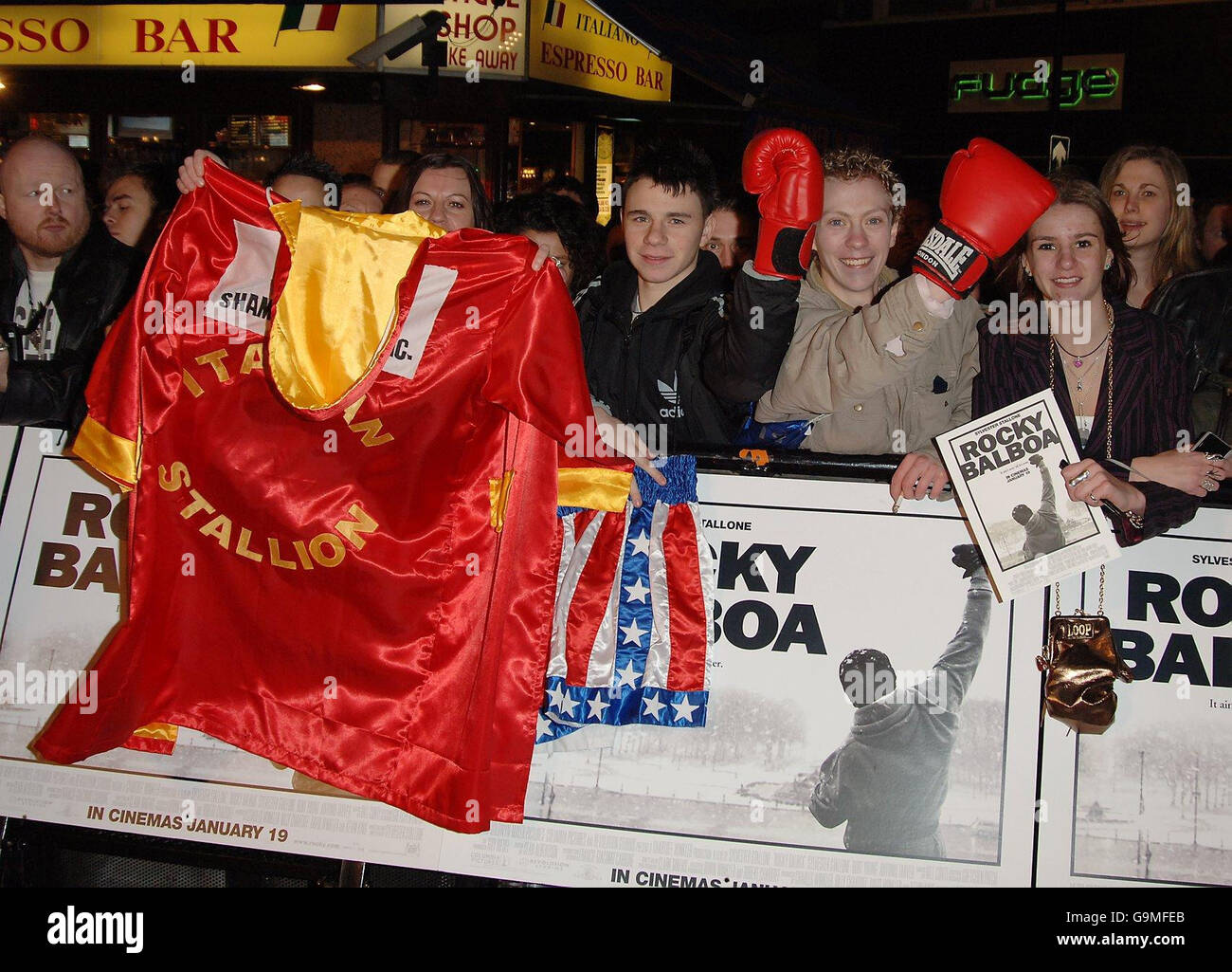 UK Premiere of Rocky Balboa - London. Crowds arrive for the UK Premiere ...