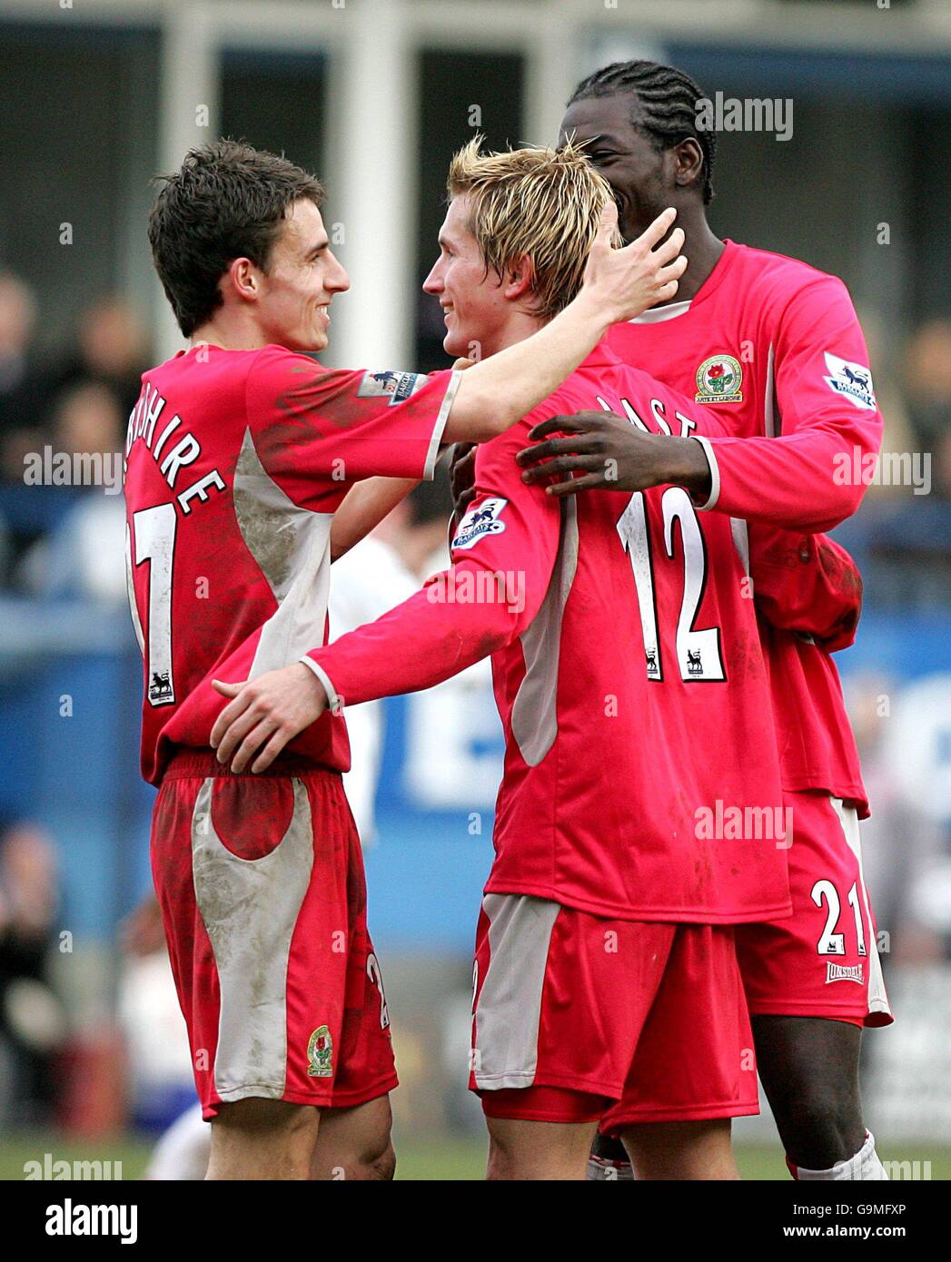 Blackburn rovers gamst pedersen left his teams fourth goal hi-res stock ...