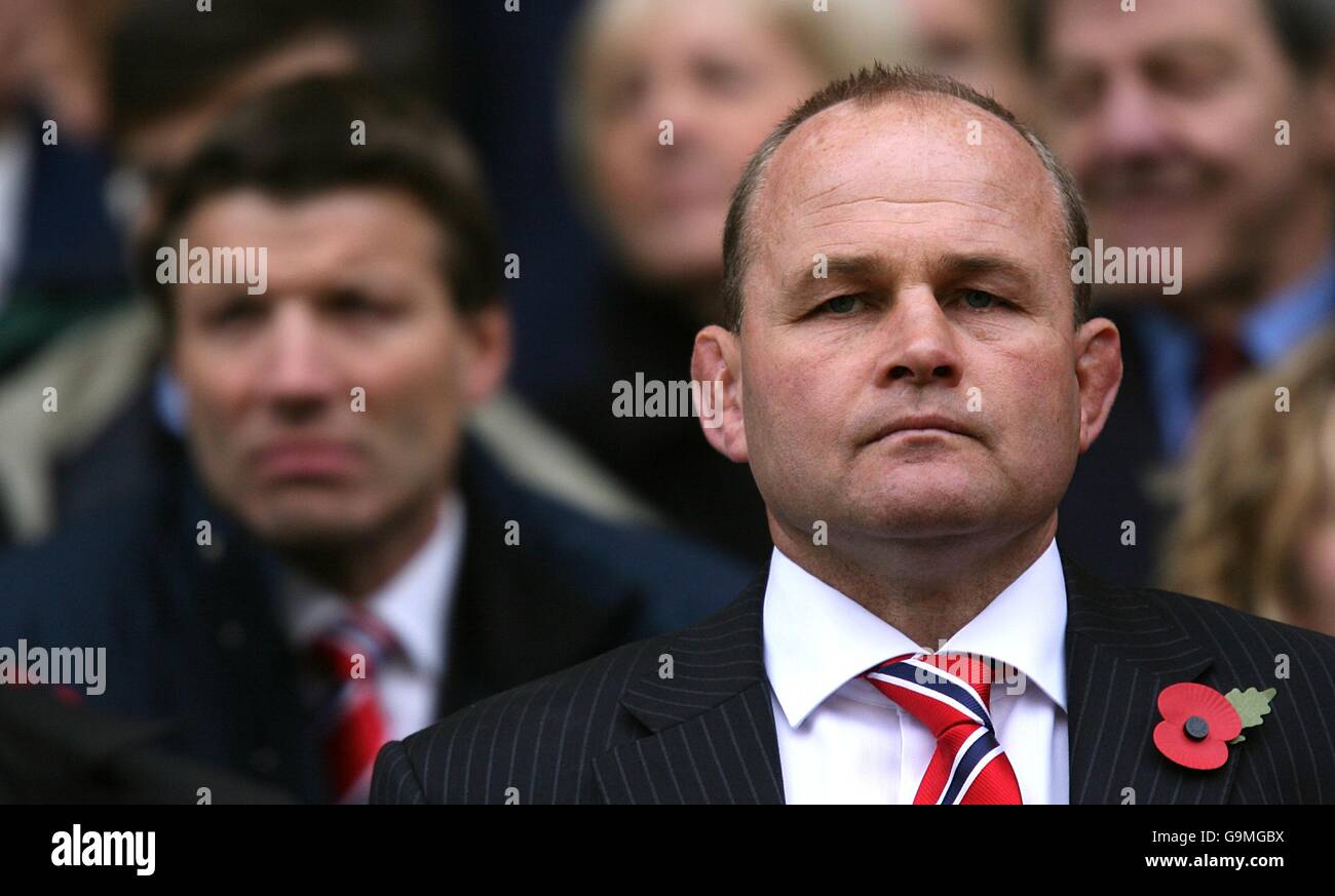 England Coach Andy Robinson and Director of Rugby Rob Andrew Stock ...