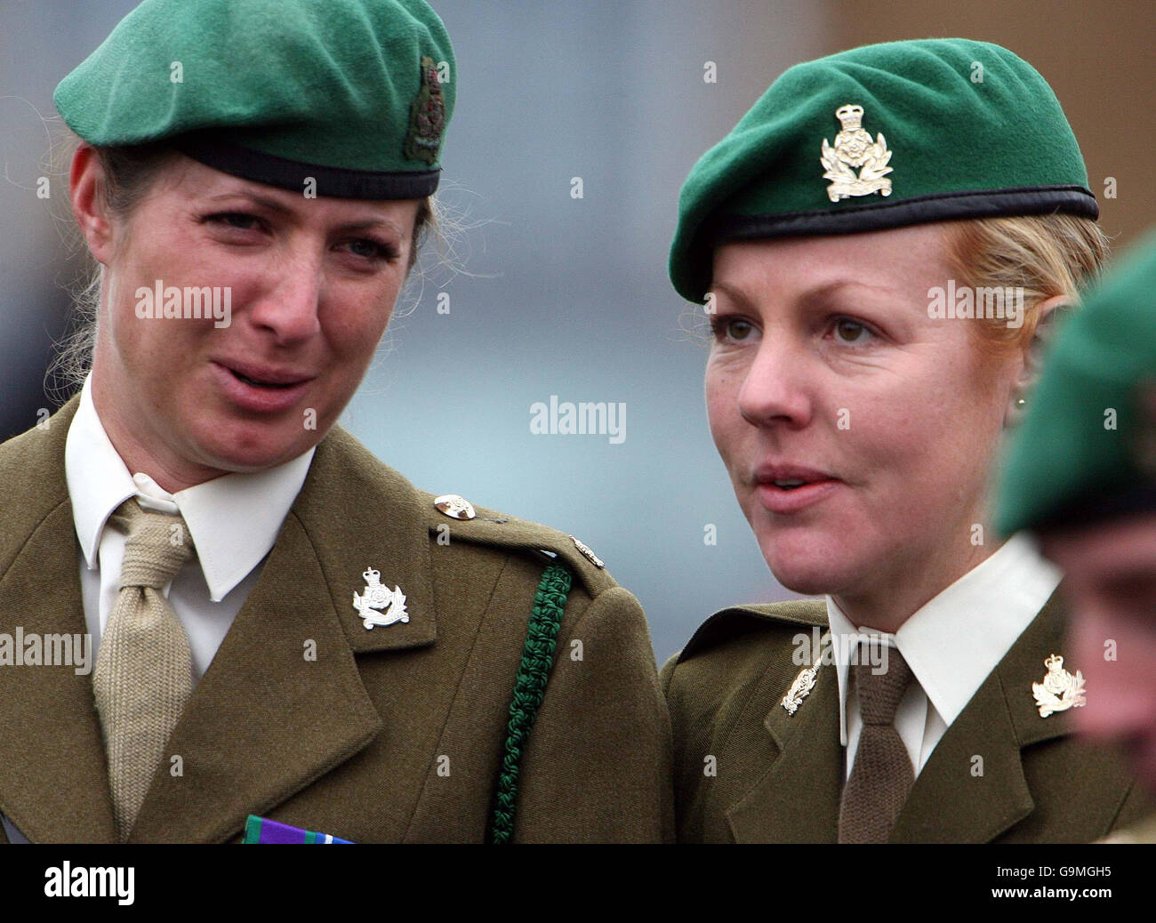 Former colleagues attend the funeral of Staff Sergeant Sharron Elliott ...