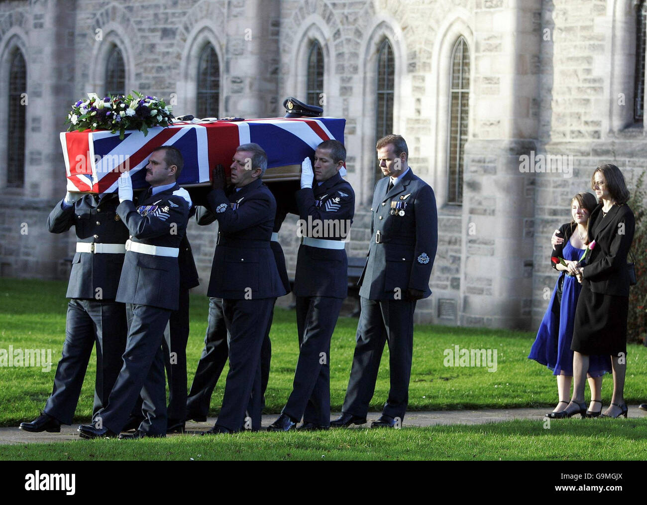 Nimrod crash funeral Stock Photo - Alamy