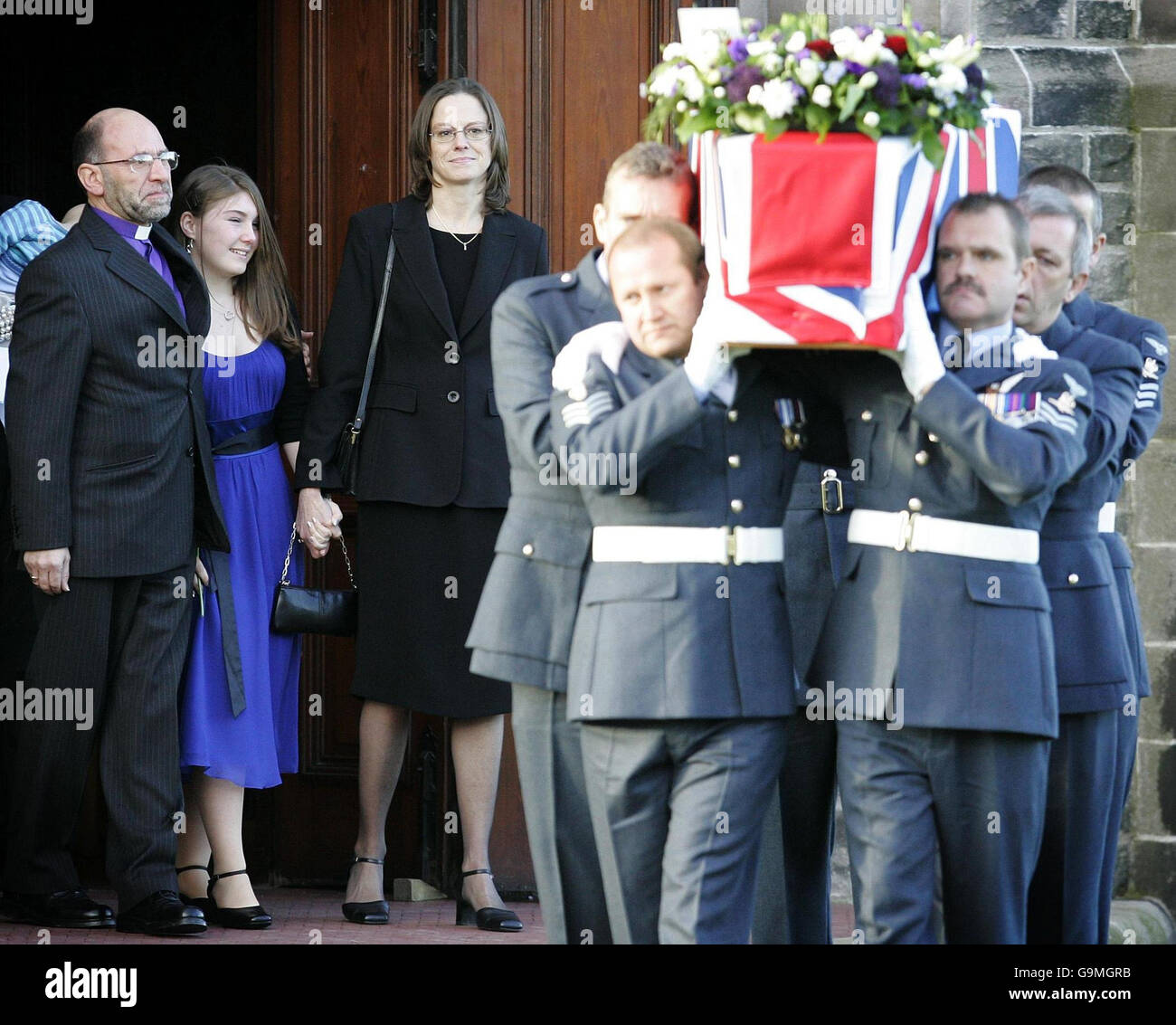 Nimrod crash funeral Stock Photo - Alamy