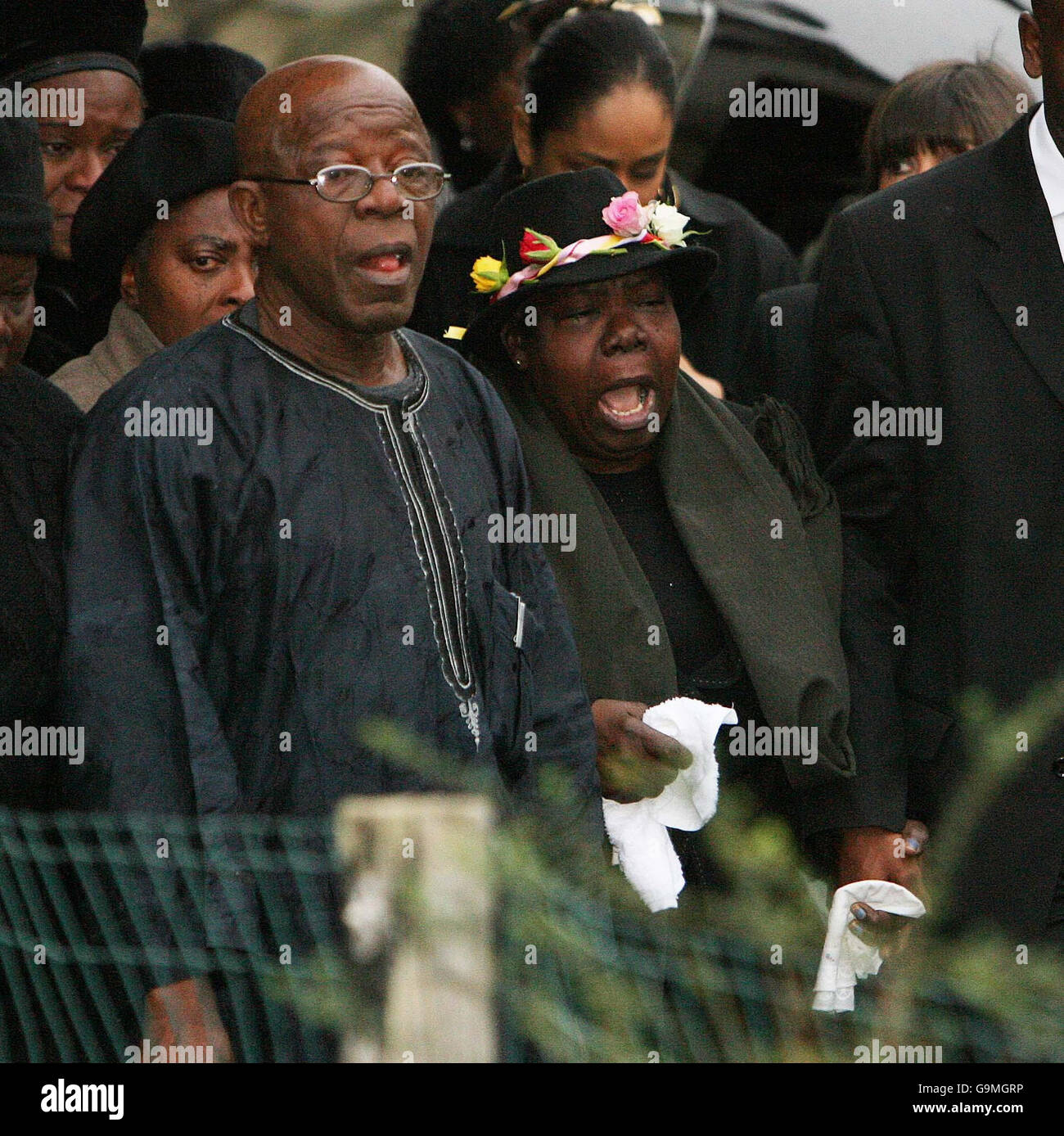 Funerals held for stabbed family Stock Photo - Alamy