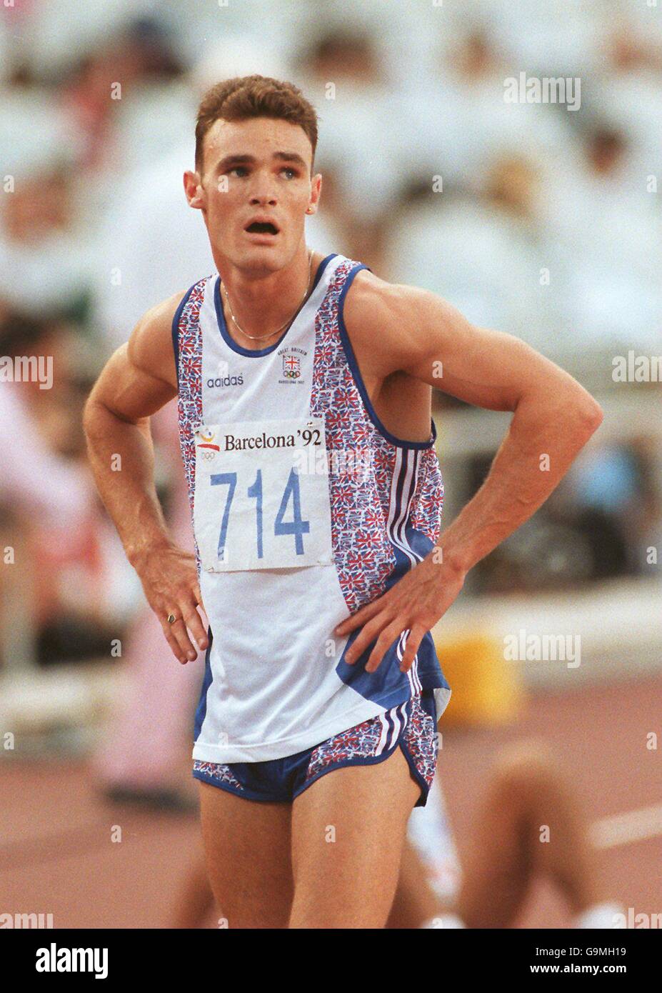 OLYMPICS BARCELONA ATHLETICS. CURTIS ROBB (GBR Stock Photo - Alamy