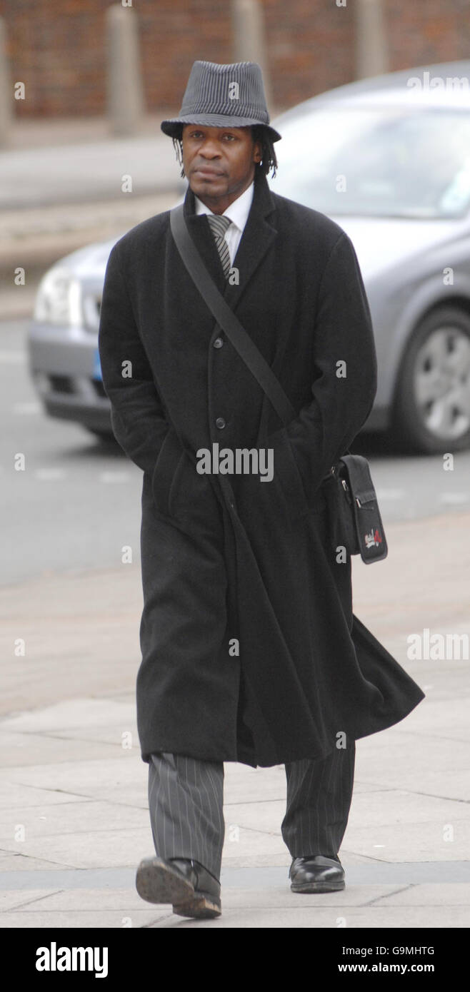 Franklin lynch arrives at cardiff magistrates court hi-res stock ...