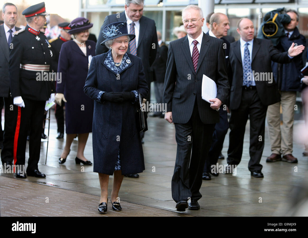 Britain's Queen Elizabeth II as she arrives at Samuel Whitbread ...