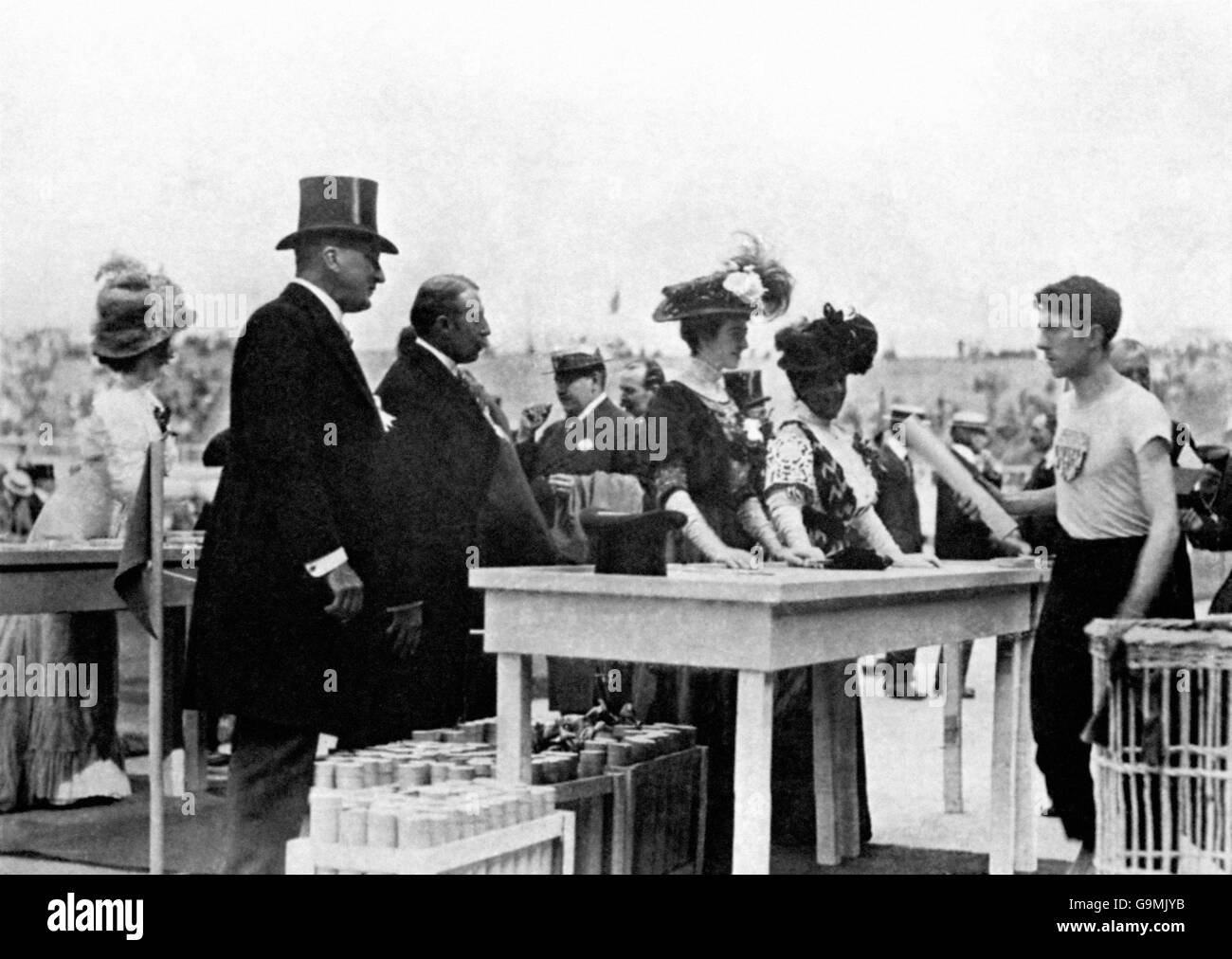 London Olympic Games 1908 - Prize-Giving Ceremony - White City Stock ...