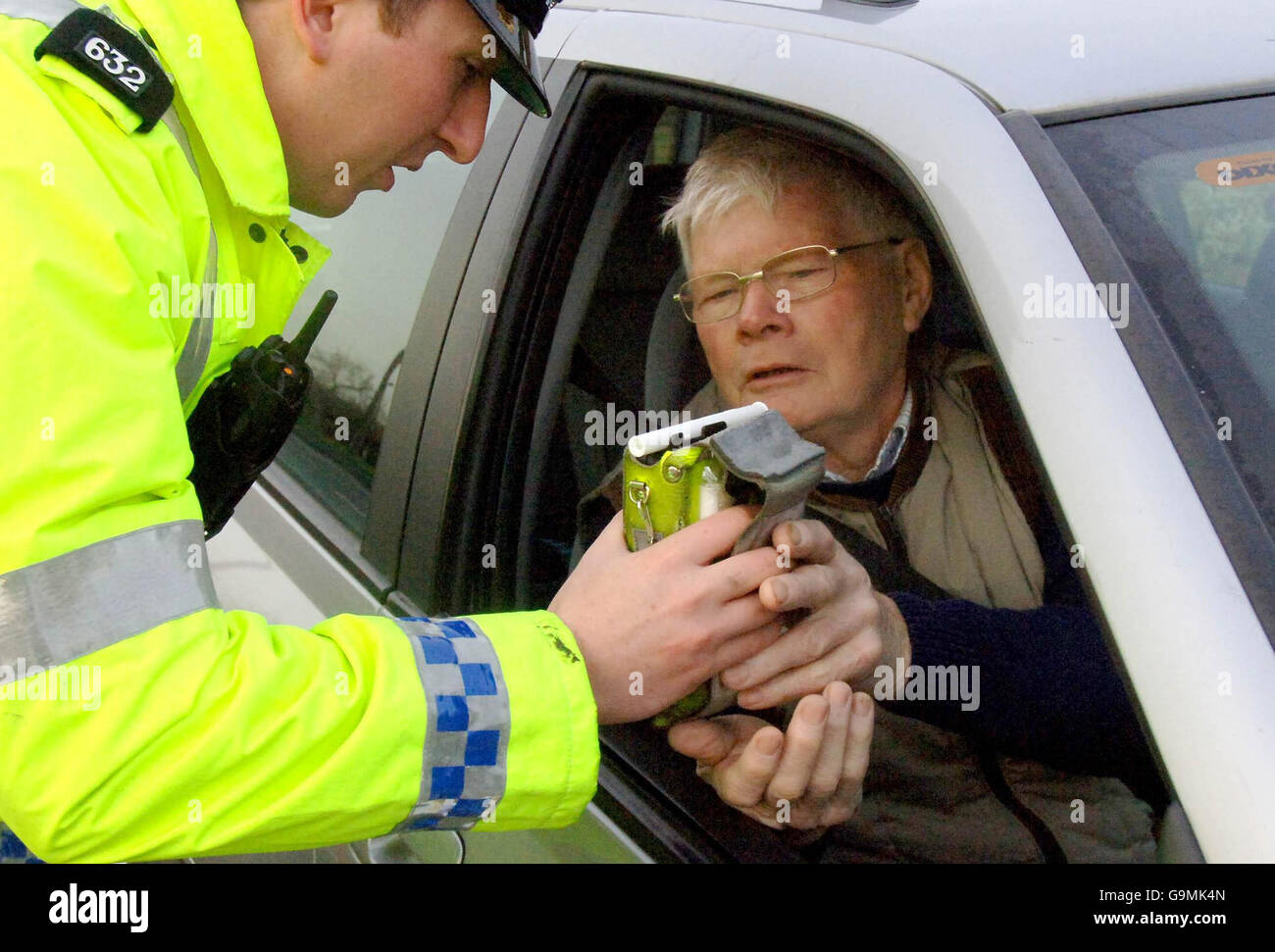 Police breathalyzer test hi-res stock photography and images - Alamy
