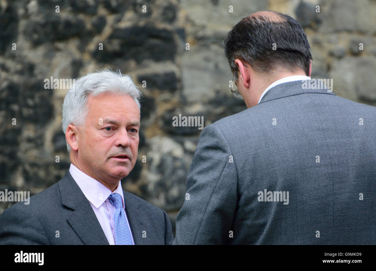 Sir Alan Duncan MP (Conservative: Rutland and Melton) on College Green ...