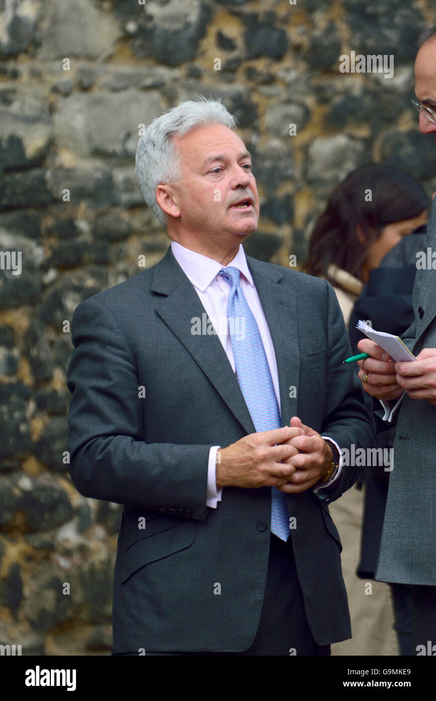 Sir Alan Duncan MP (Conservative: Rutland and Melton) on College Green ...