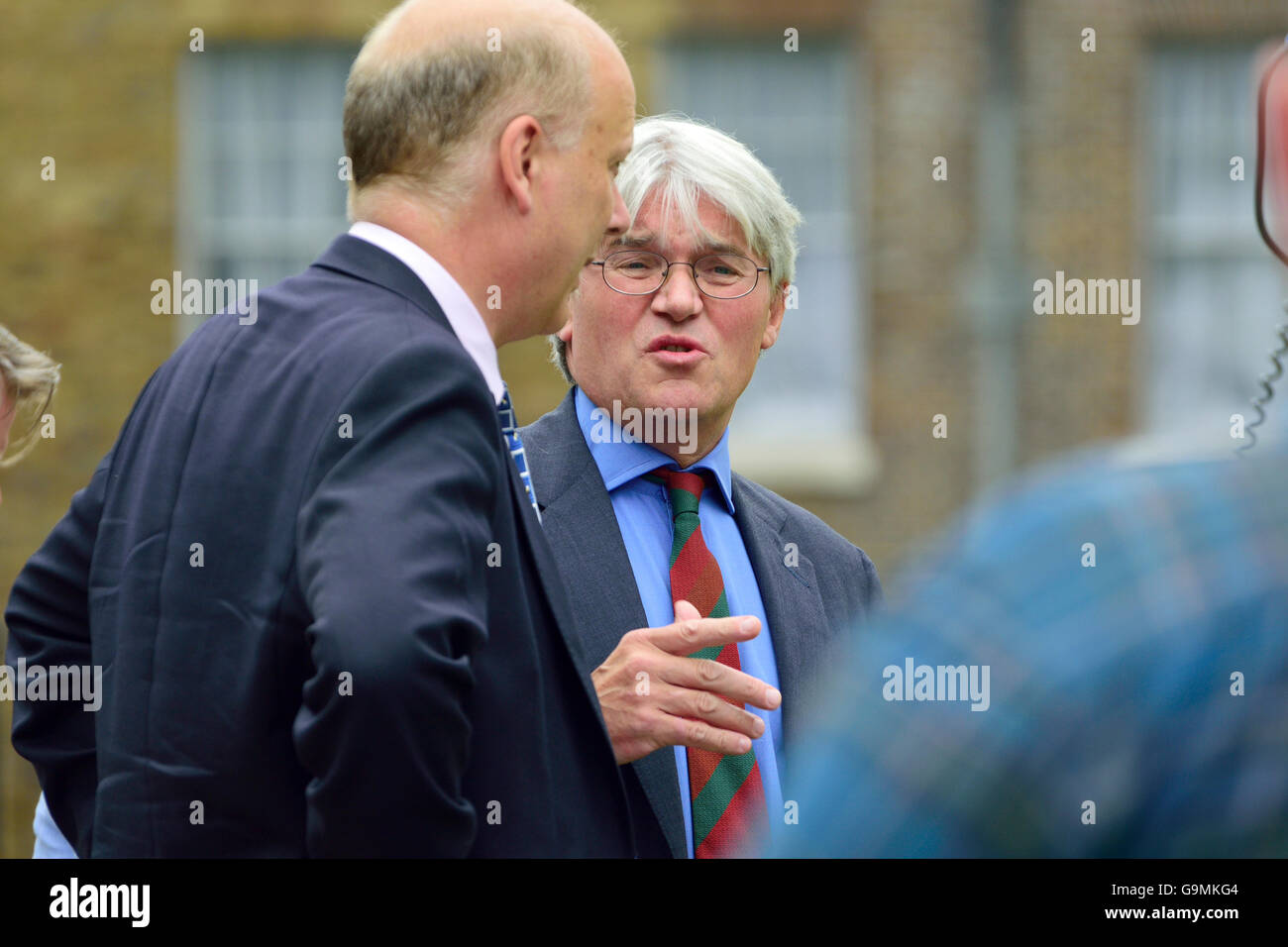 Andrew Mitchell MP (Conservative: Sutton Coldfield) talking to Chris ...