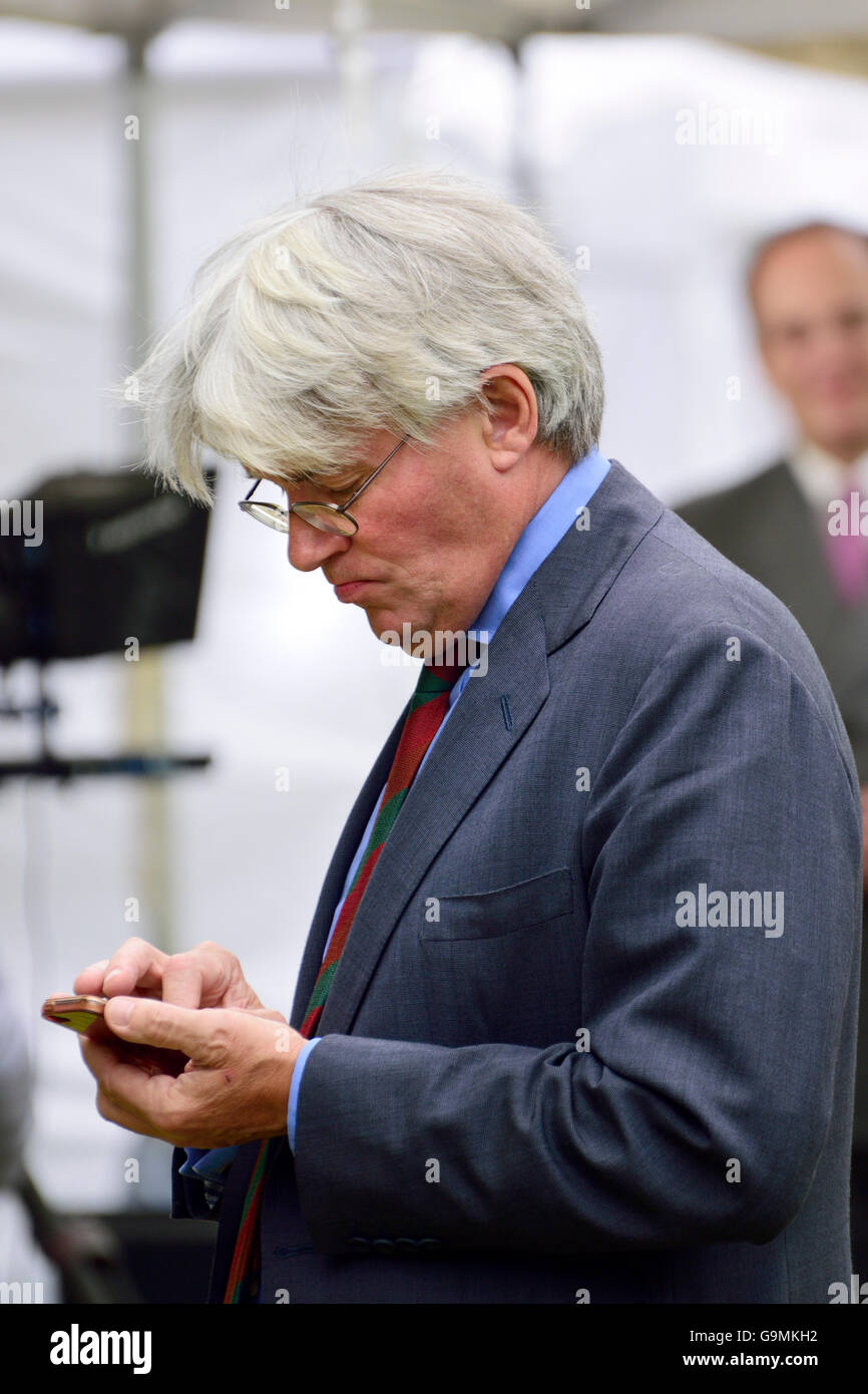 Andrew Mitchell MP (Conservative: Sutton Coldfield) on College Green ...