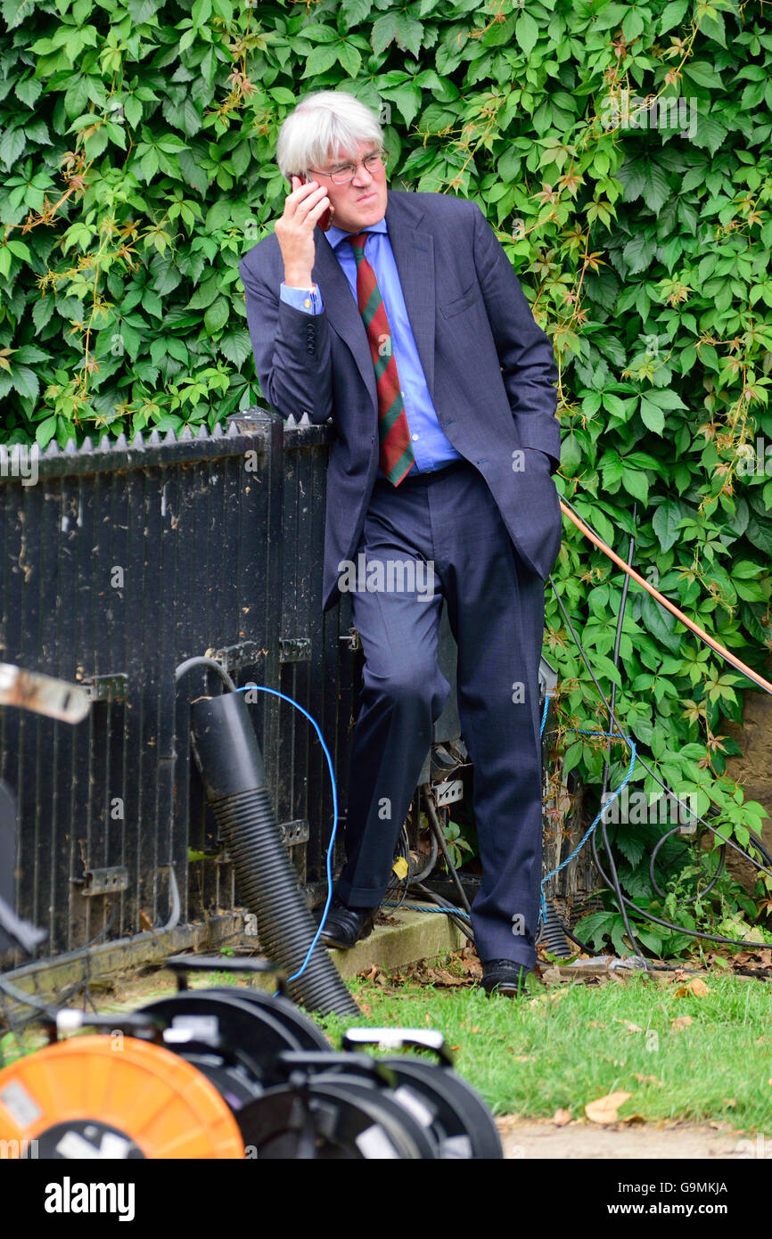Andrew Mitchell MP (Conservative: Sutton Coldfield) on College Green ...