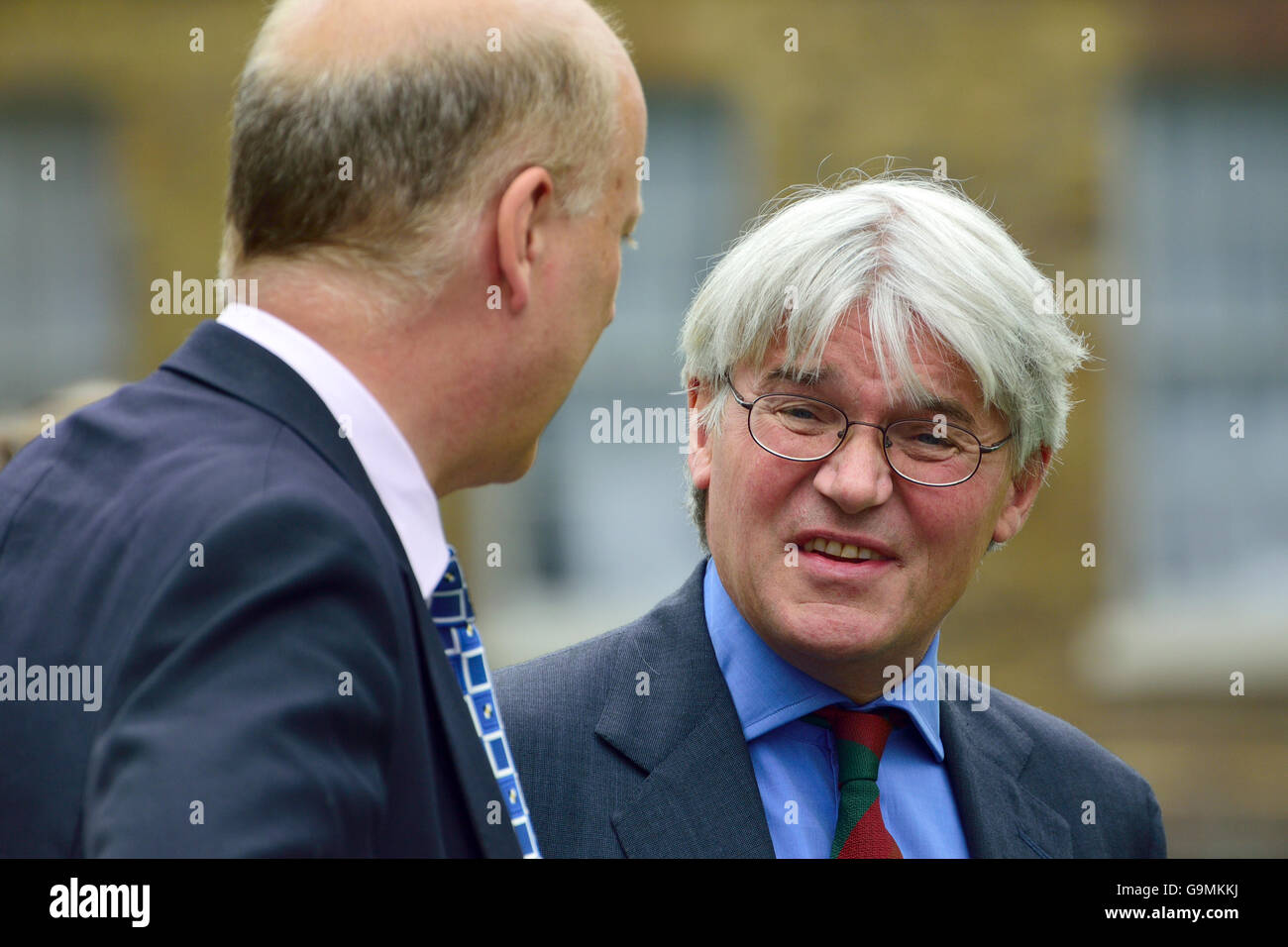 Andrew Mitchell MP (Conservative: Sutton Coldfield) talking to Chris ...