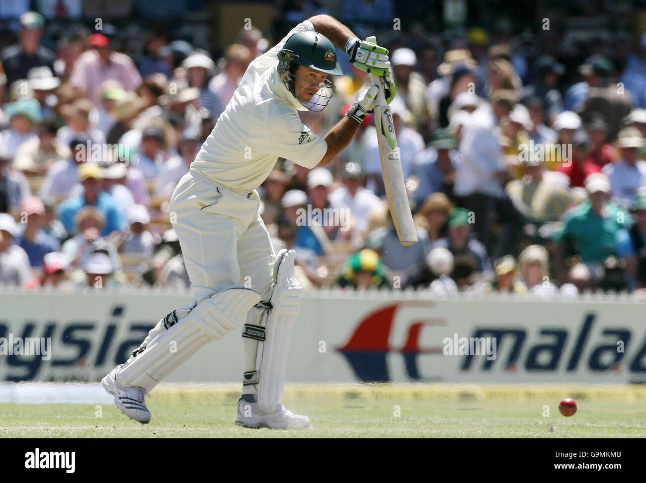 Australia's Ricky Ponting bats against England during the third day of ...