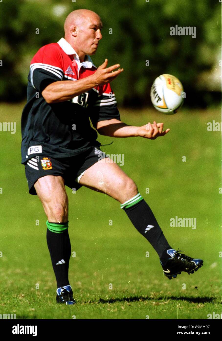 British Lions Phil Greening training at the Associates Rugby Club Stock ...