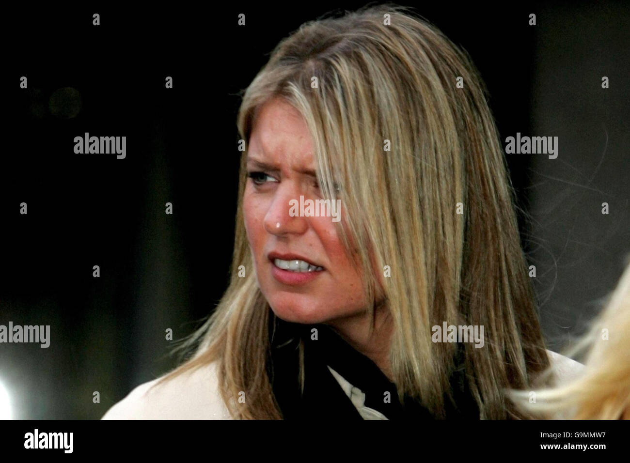 Samantha Roberts arrives for the inquest into the death of her husband ...