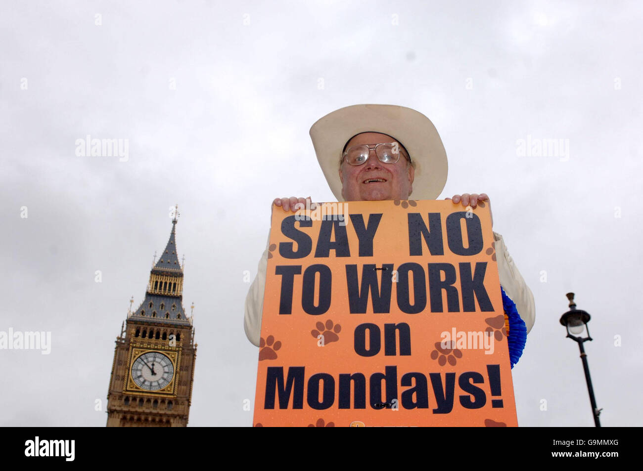 The leader of the Official Monster Raving Loony Party Alan 'Howling ...