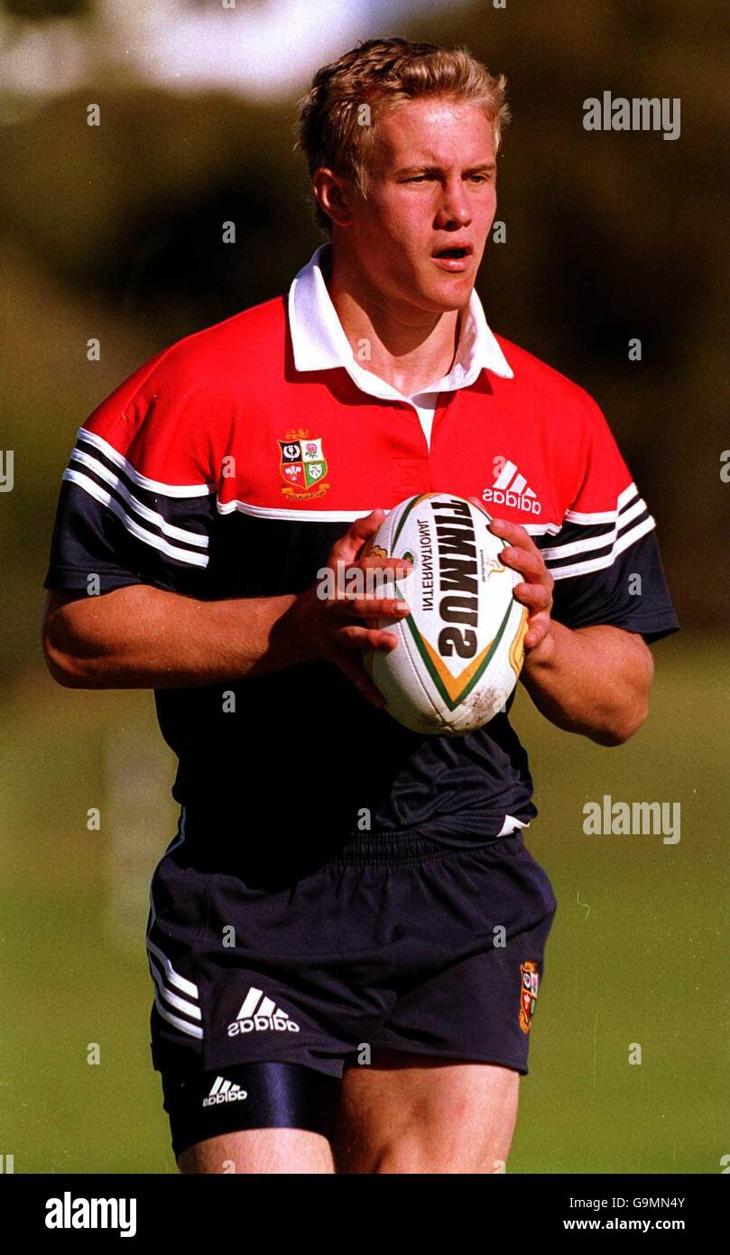 British lions simon taylor training at the associates rugby club hi-res ...