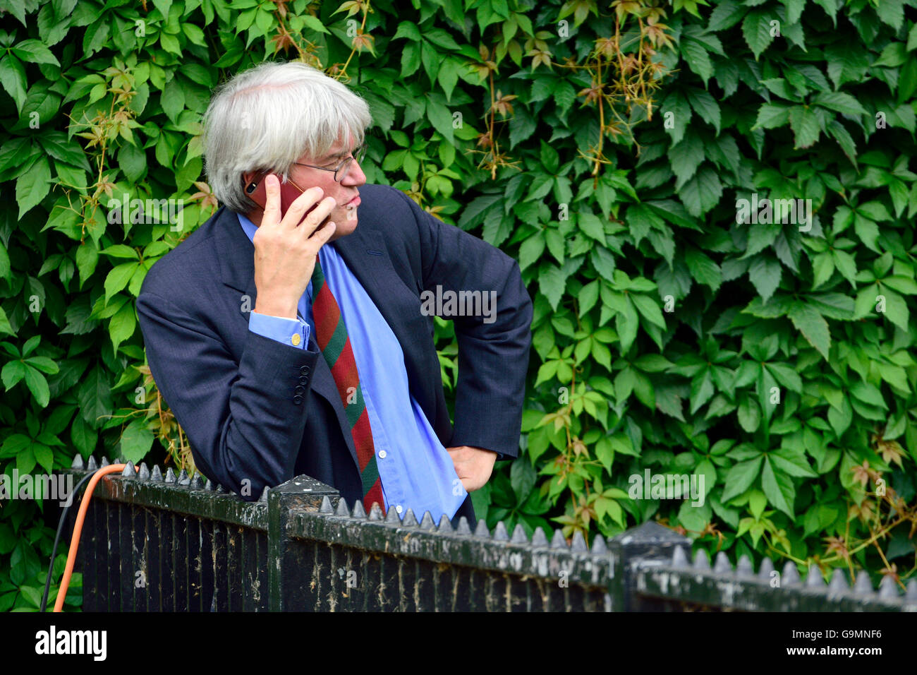 Andrew Mitchell MP (Conservative: Sutton Coldfield) on College Green ...