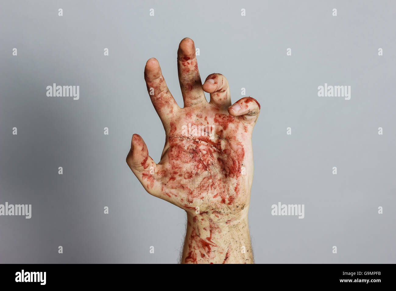 Halloween background demon hand hi-res stock photography and images - Alamy