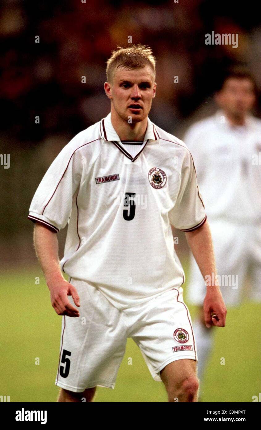 Soccer world cup 2002 qualifier group six belgium v latvia hi-res stock ...