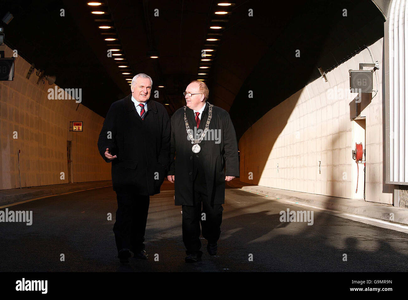 Taoiseach Bertie Ahern, left, with Lord Mayor of Dublin Vincent Jackson ...