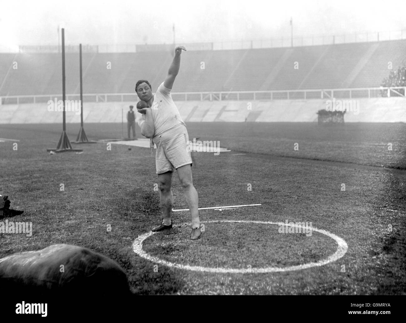 Shot put Black and White Stock Photos & Images - Alamy