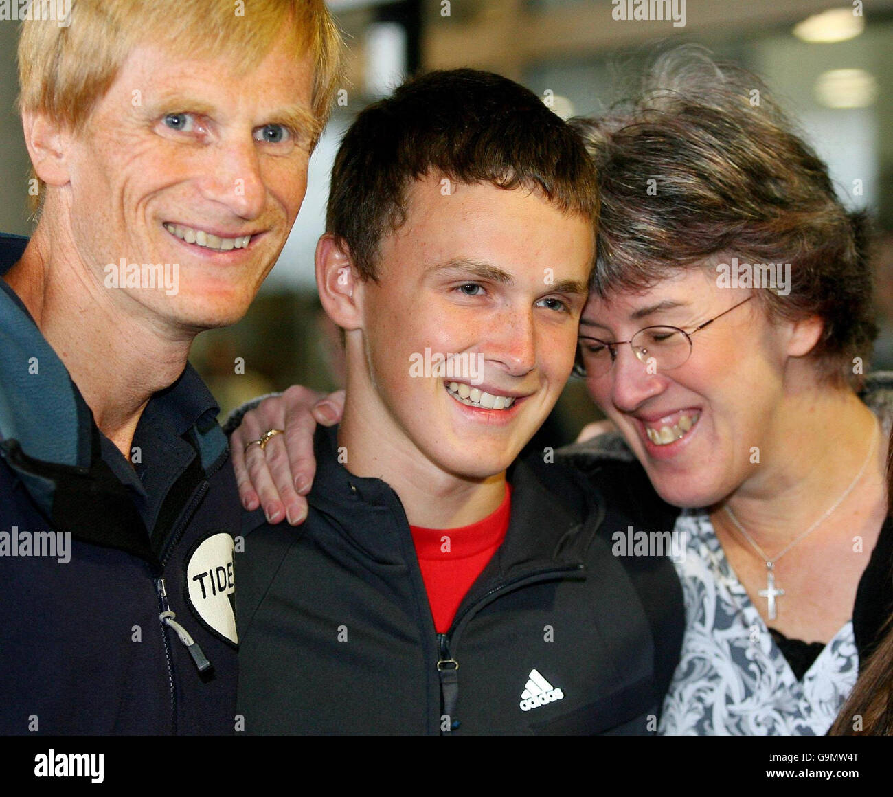 Record-breaking teenage sailor Michael Perham arrives back in to the UK ...