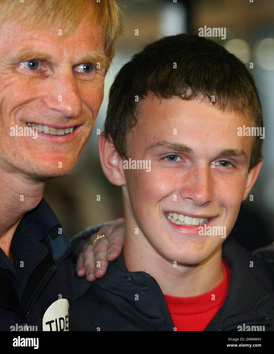 Record-breaking teenage sailor Michael Perham arrives back in to the UK ...