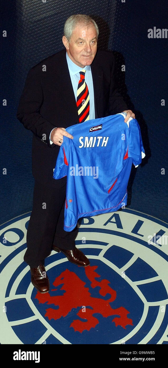 New Rangers manager Walter Smith during a press conference at Murray ...