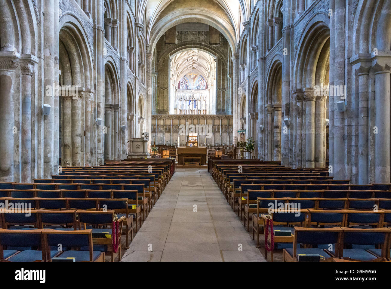 Christchurch priory interior hi-res stock photography and images - Alamy