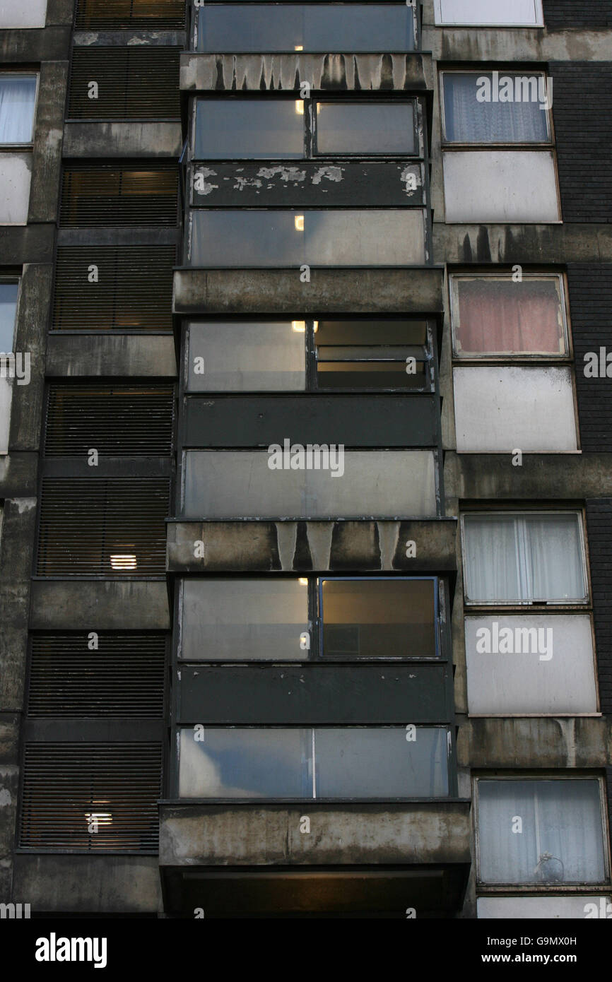 Part of the Denning Point tower block situated on Commercial Street in ...