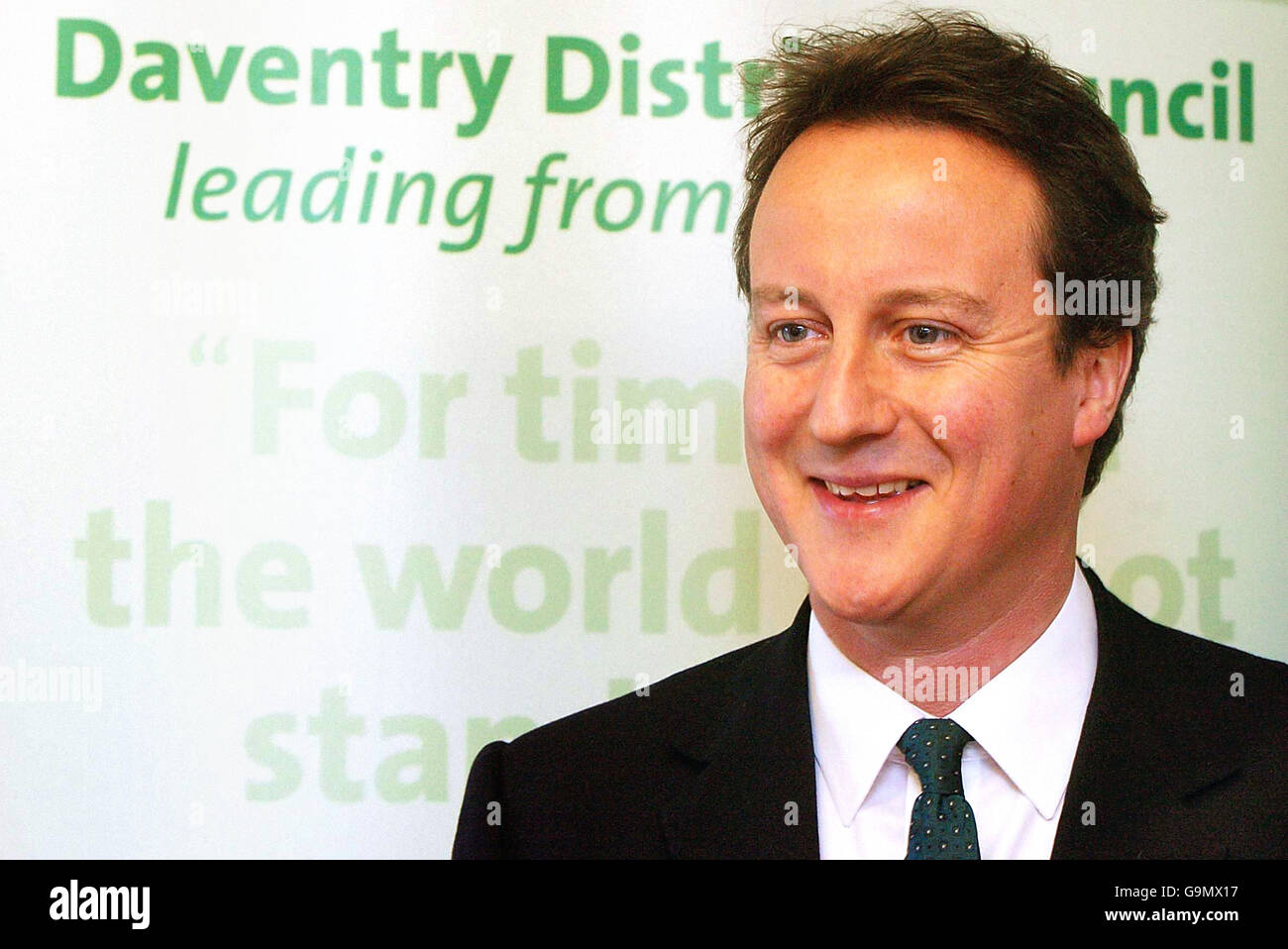 David Cameron visits recycling plant Stock Photo - Alamy