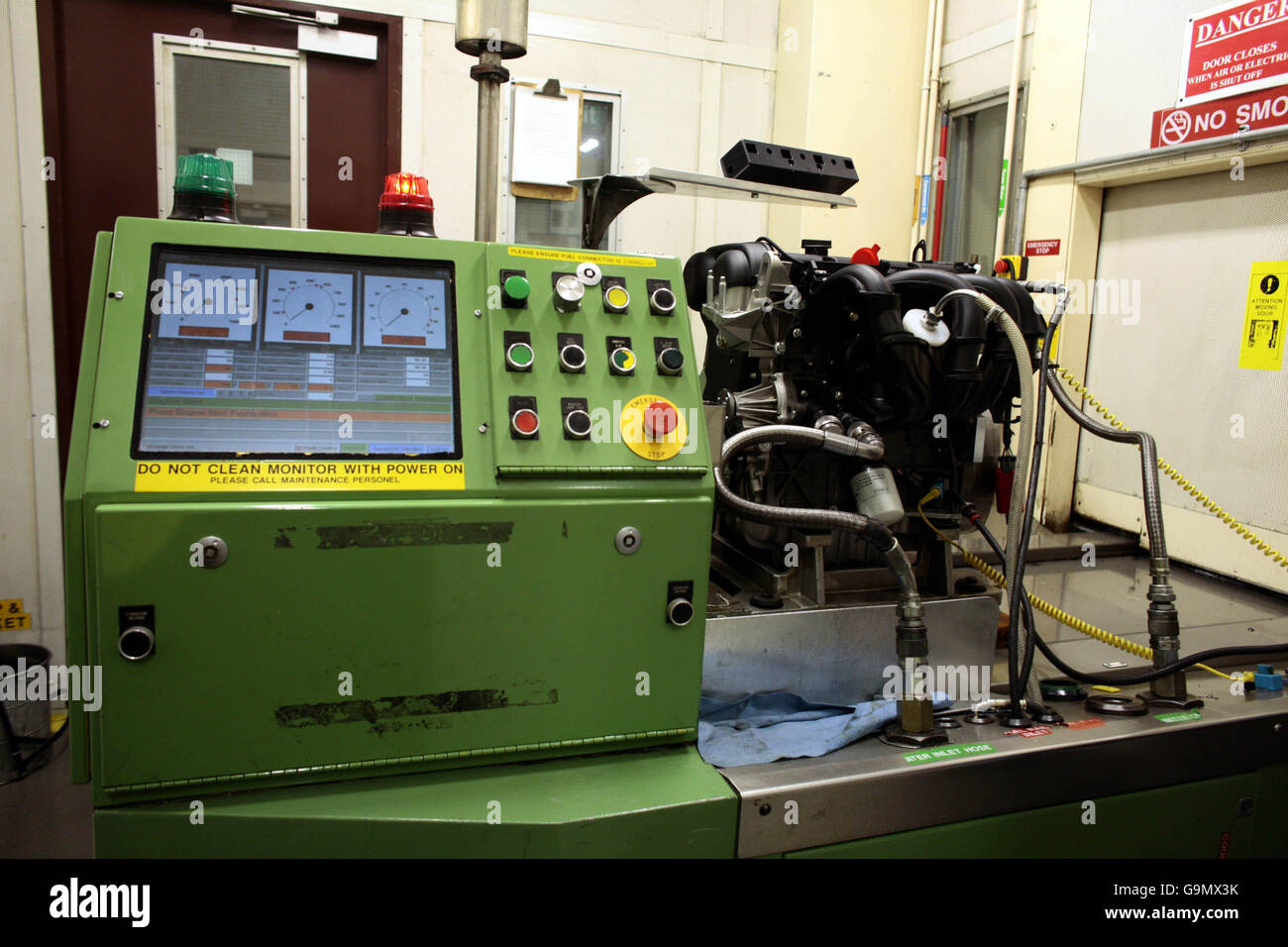 Stock Picture of Ford engines being built on the production line at ...