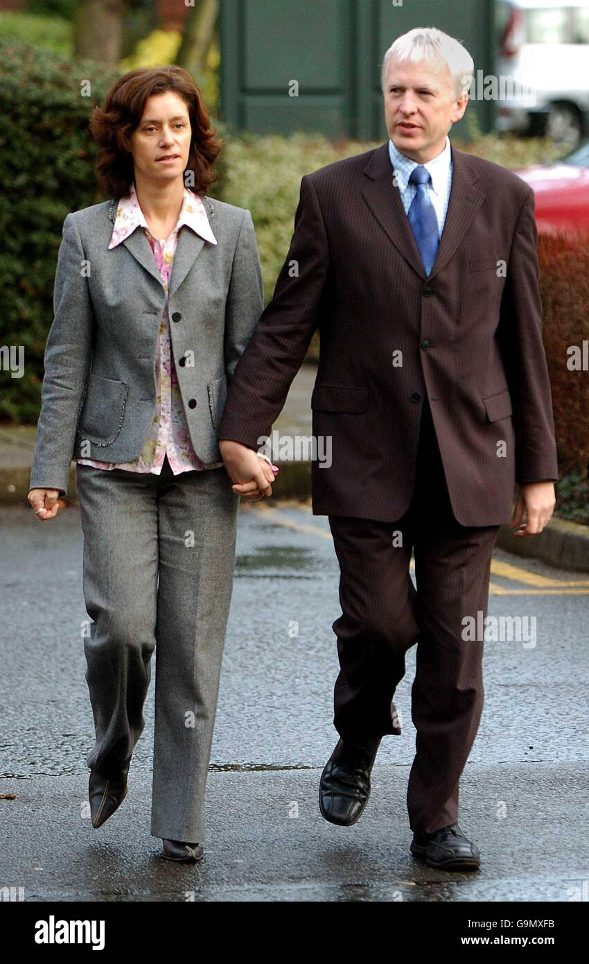Graham and Mary Storrie arrive at the Lawn Hotel in Lincoln to attend a ...